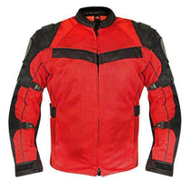 Xelement CF8161 Red Black Tri-Tex Mesh Motorcycle Sport Jacket For Men ...